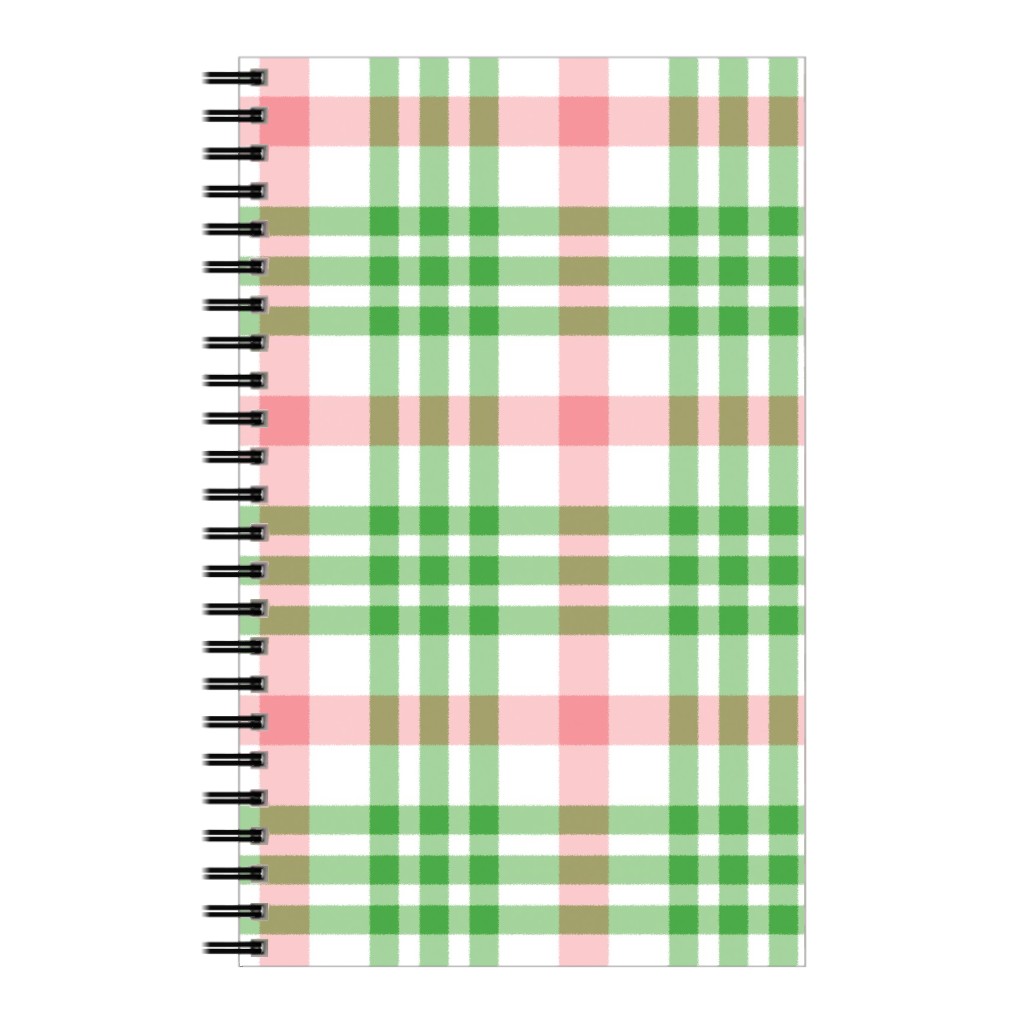 Pink, Green, and White Plaid Stainless Steel Water Bottle with Straw | Shutterfly