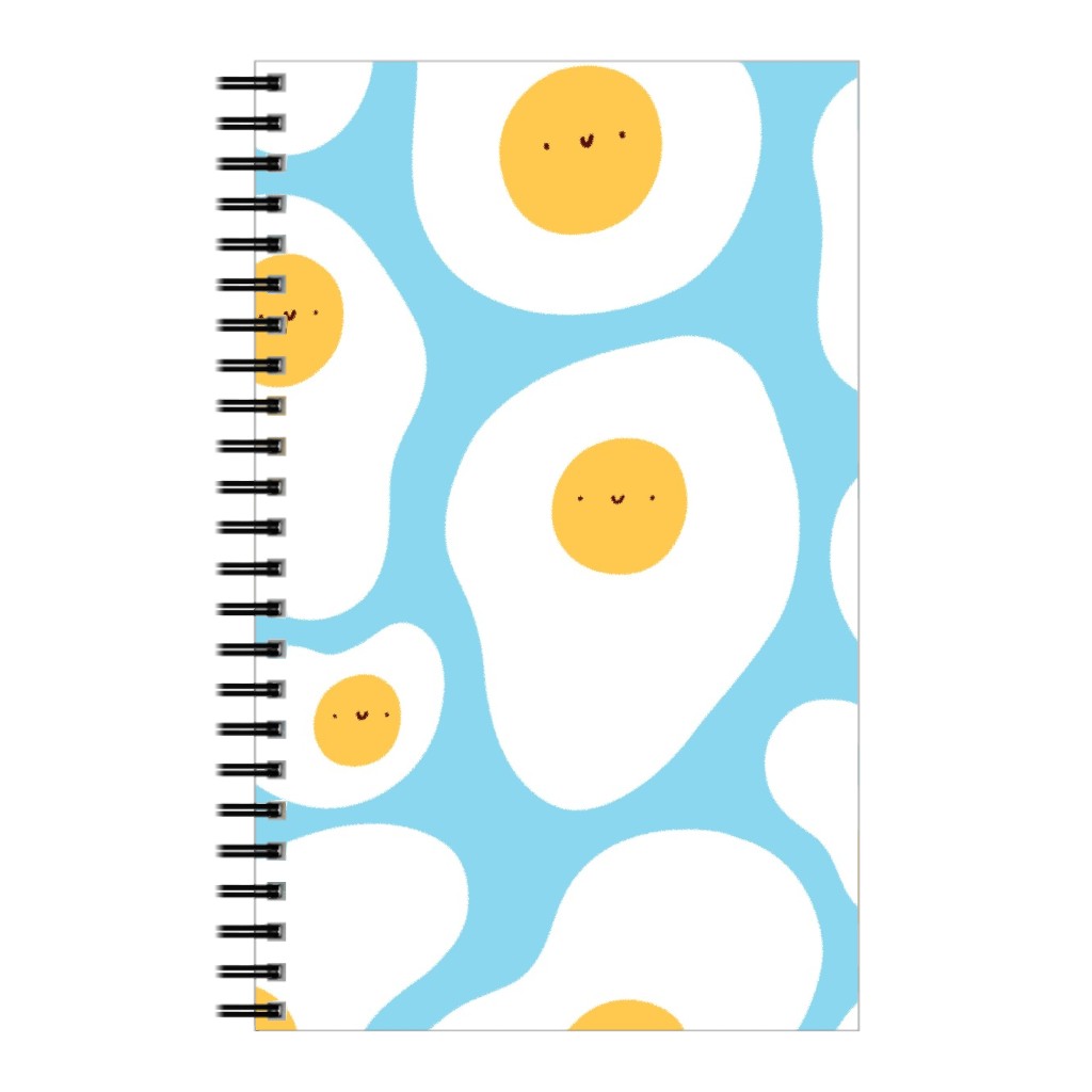 Cute Fried Eggs - Blue Notebook | Shutterfly