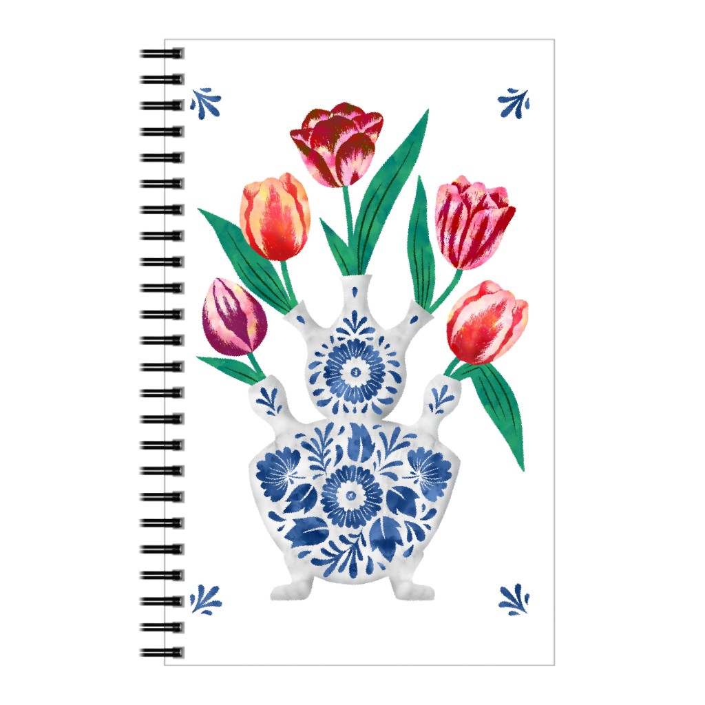 Tulips in Royal Blue Vase - Multi Notebook | Shutterfly