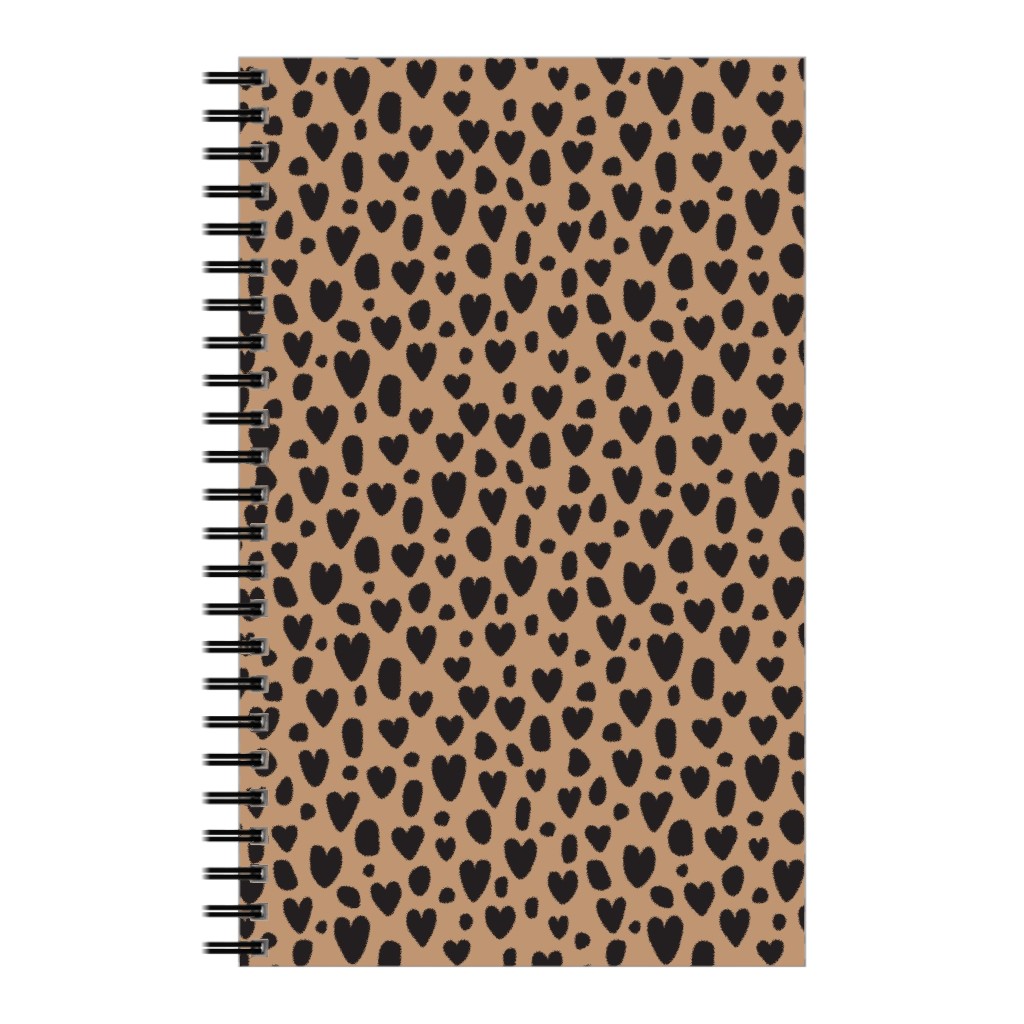Leopard Hearts - Brown Notebook | Shutterfly