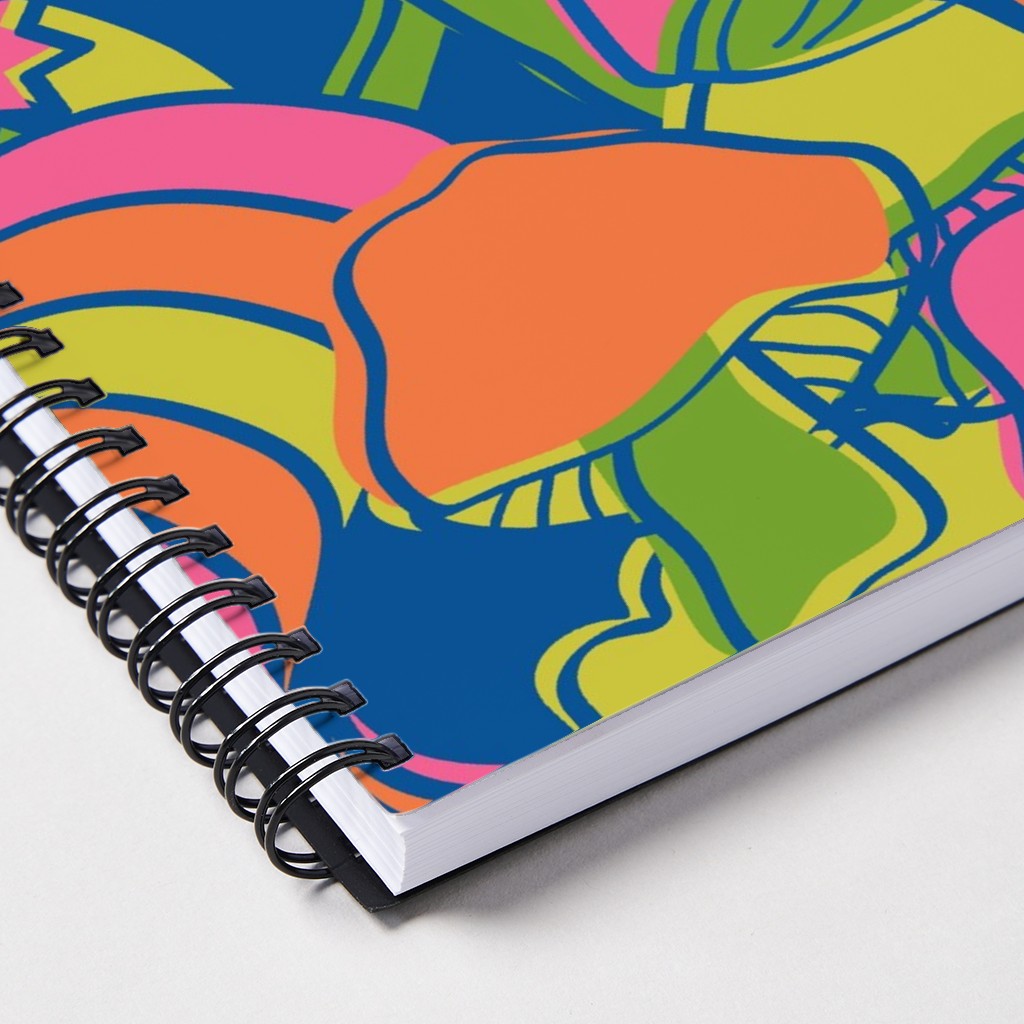 Psychedelic Daydream - Neon and Blue Notebook | Shutterfly