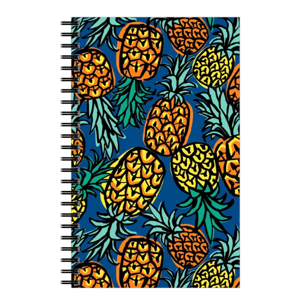 Tropical Pineapple - Blue Notebook | Shutterfly