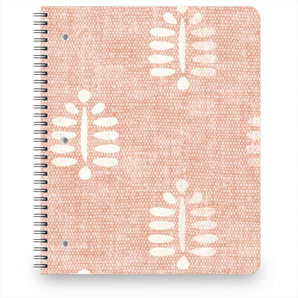Block Print Fern - Dusty Pink Notebook | Shutterfly