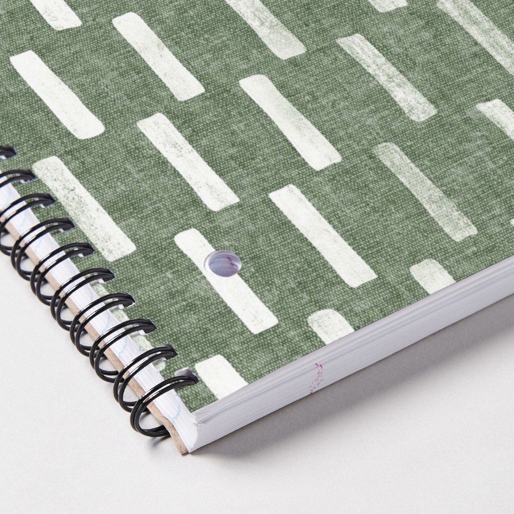 Block Print Dash - Sage Notebook | Shutterfly