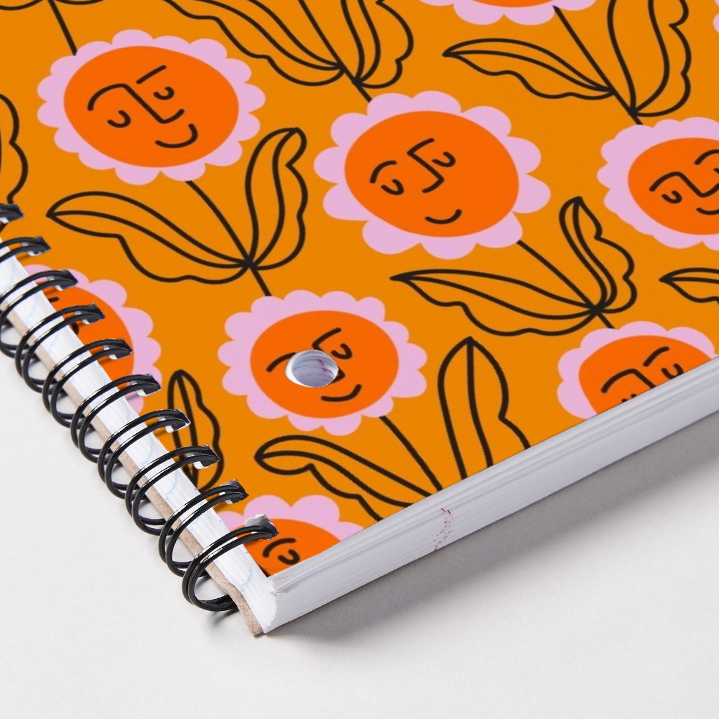 Happy Marigold Vine - Orange Notebook | Shutterfly