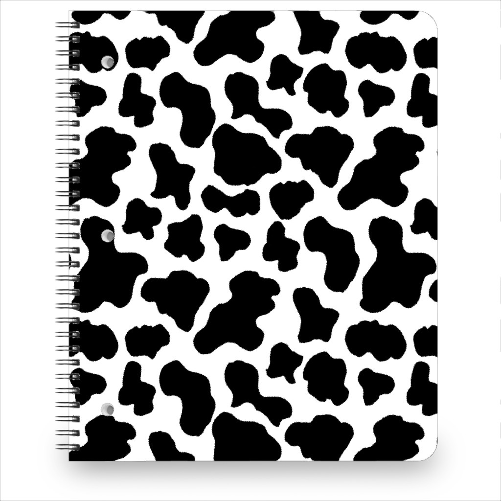 Cow Print - Black and White Notebook | Shutterfly