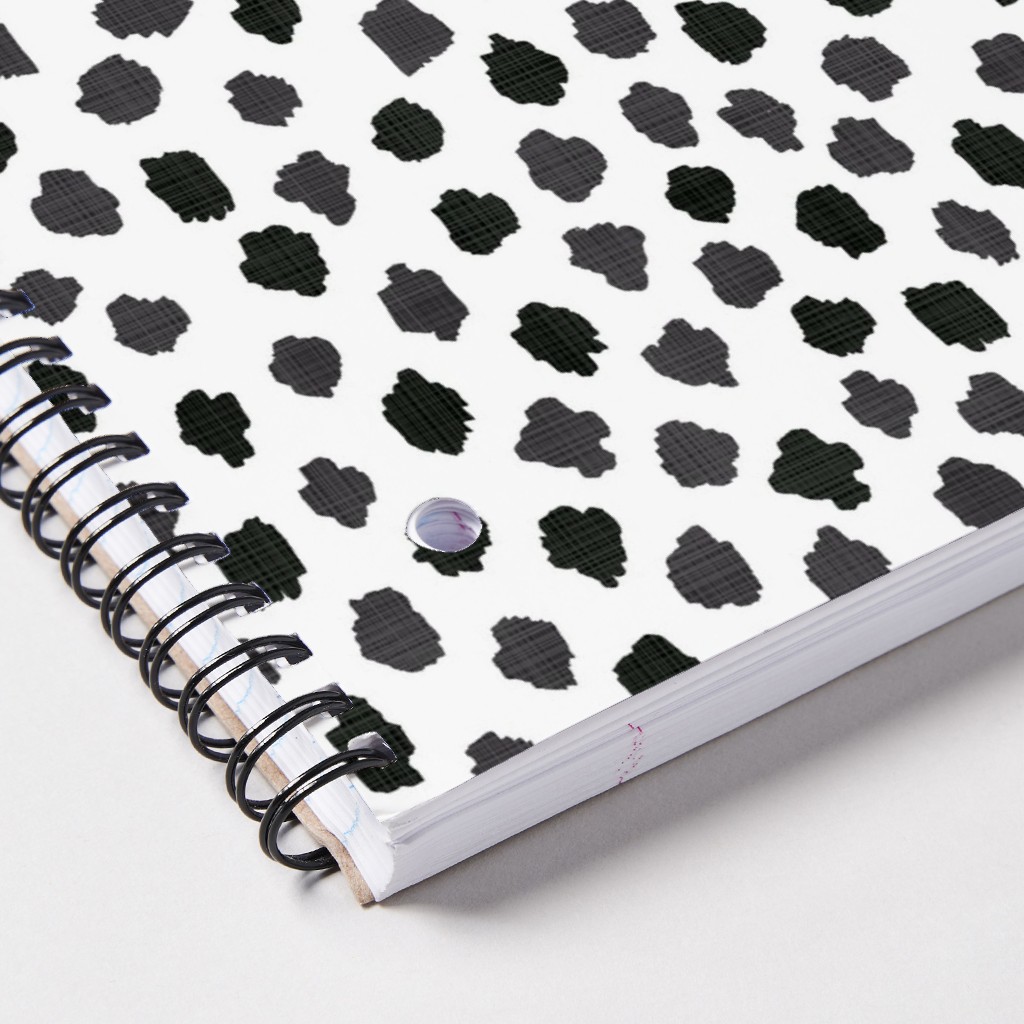 Inky Spots - Black and White Notebook | Shutterfly