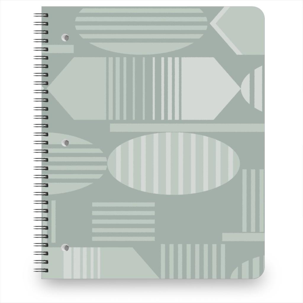Ovals and Arrows - Neutral Sage Notebook | Shutterfly