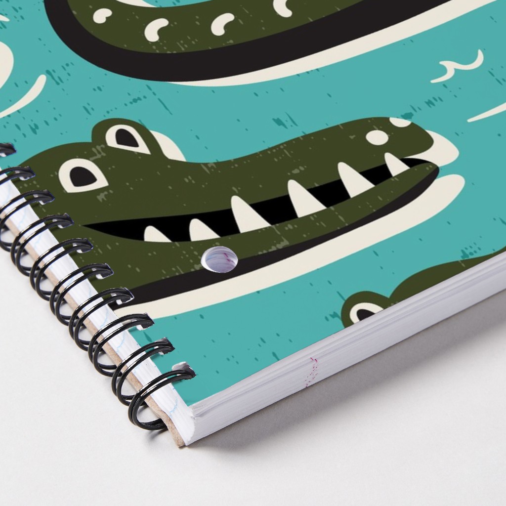 Down in the Bayou - Alligator Aqua Notebook | Shutterfly