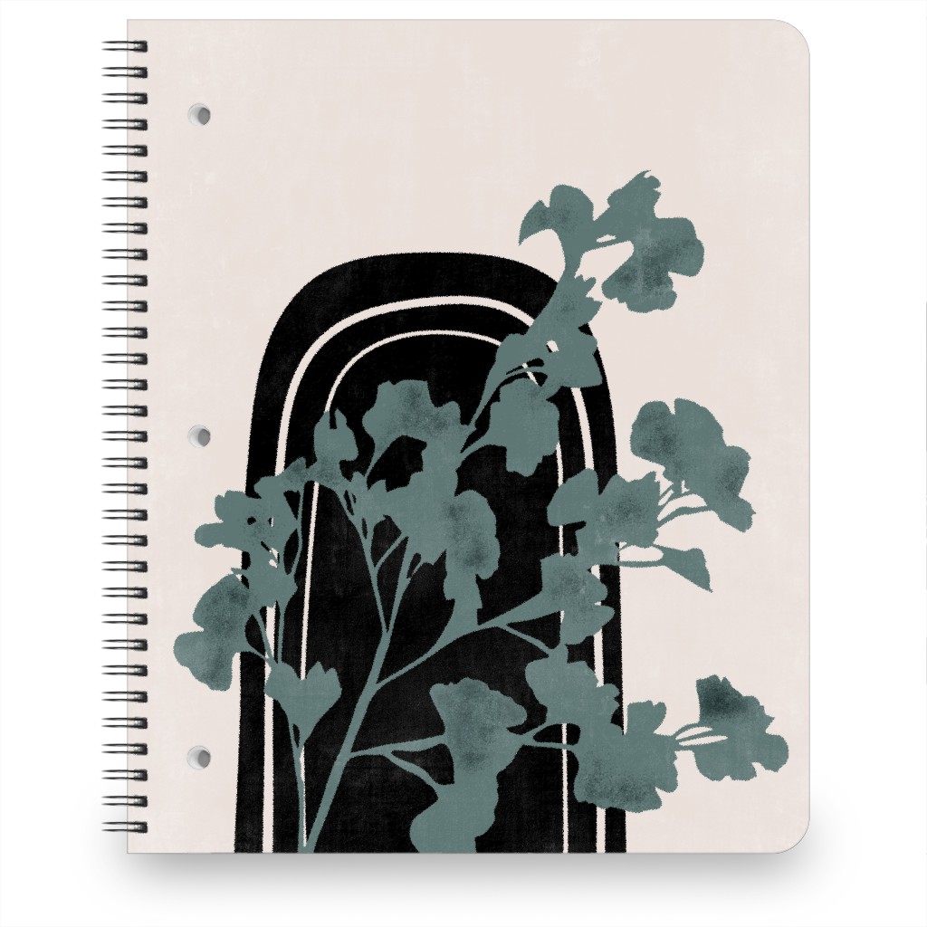 Modern Garden Archway - Green and Ivory Notebook | Shutterfly