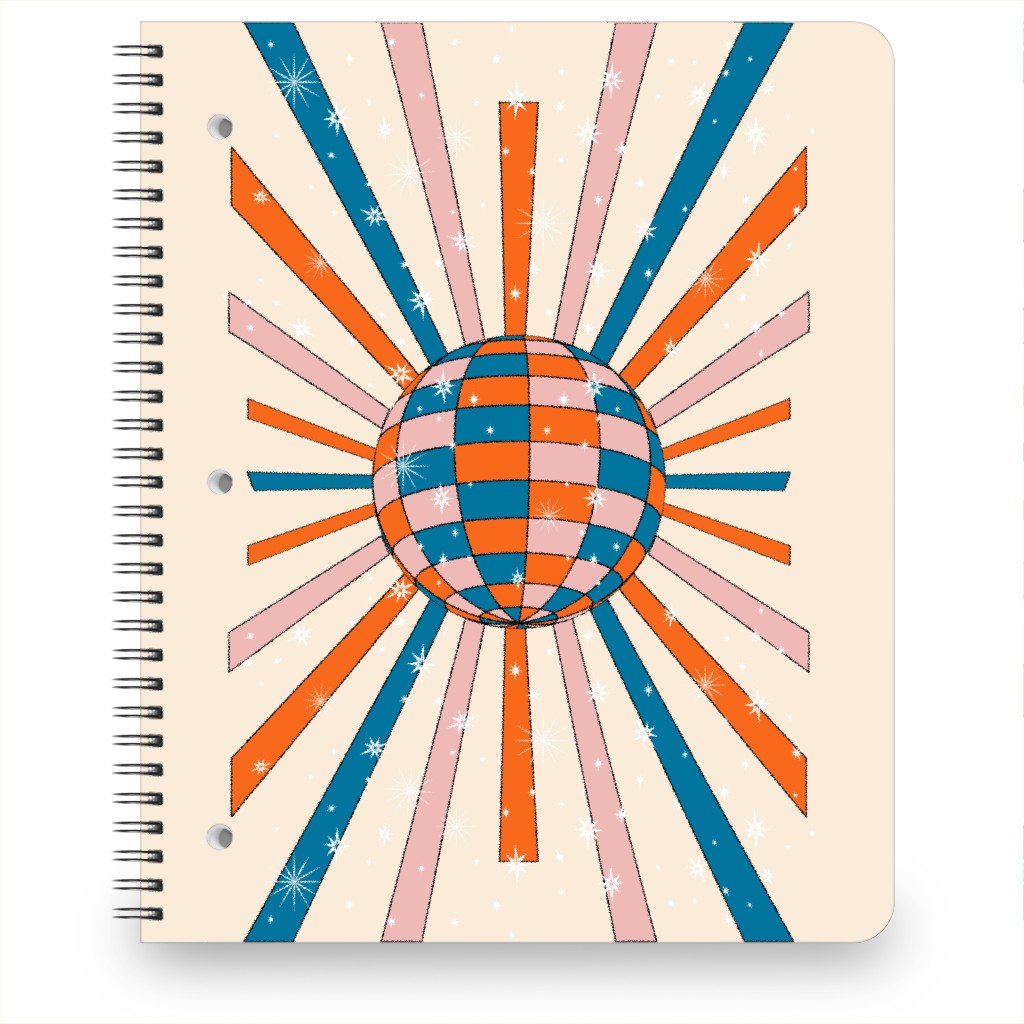 Retro 70s Disco Ball - Multi Notebook | Shutterfly