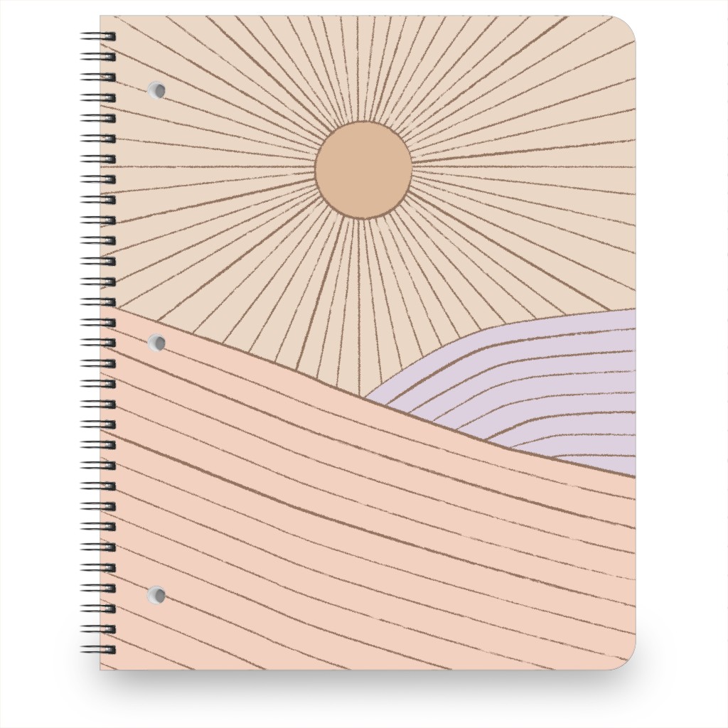 Sun in the Landscape - Pink Notebook | Shutterfly