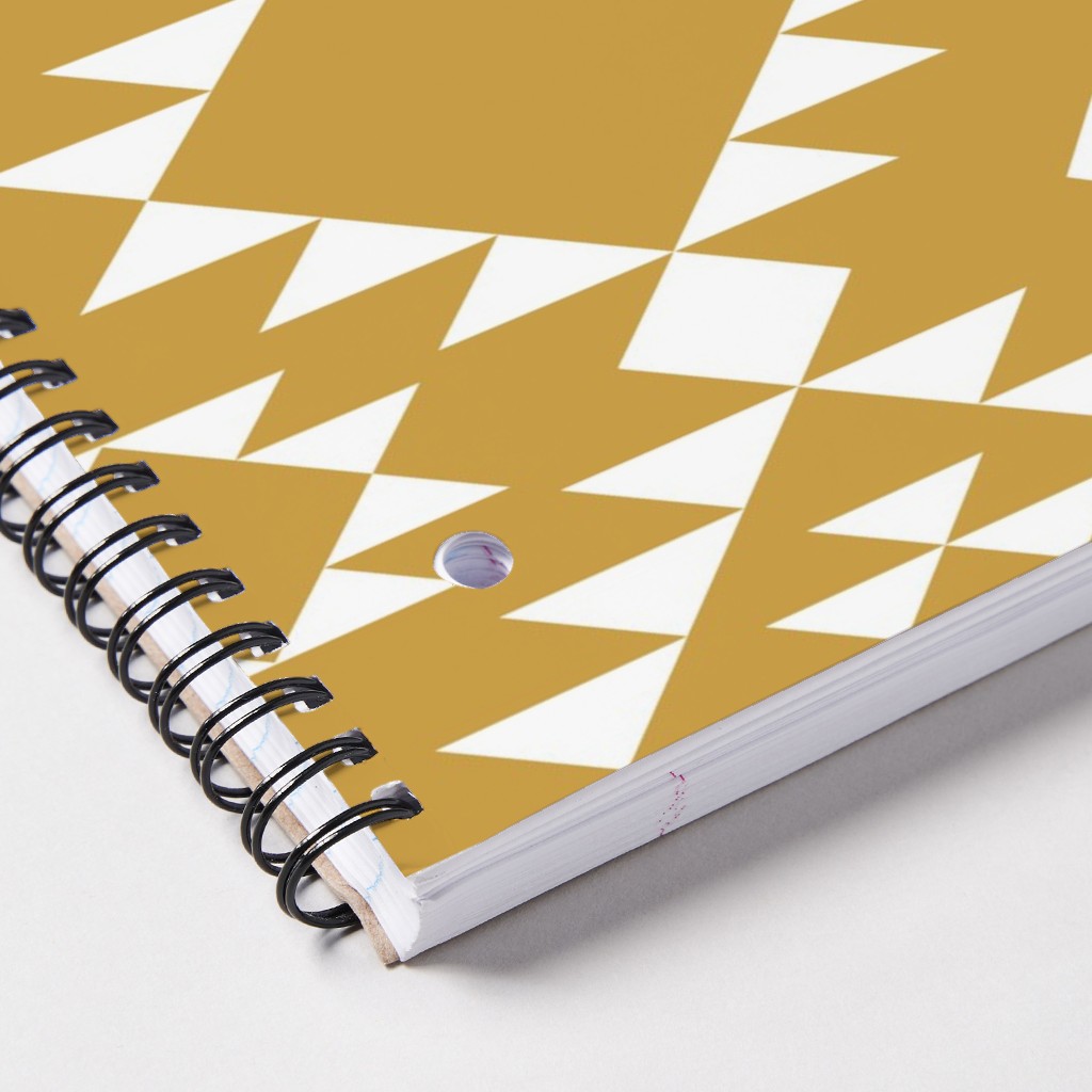 Navajo - Gold White Notebook | Shutterfly