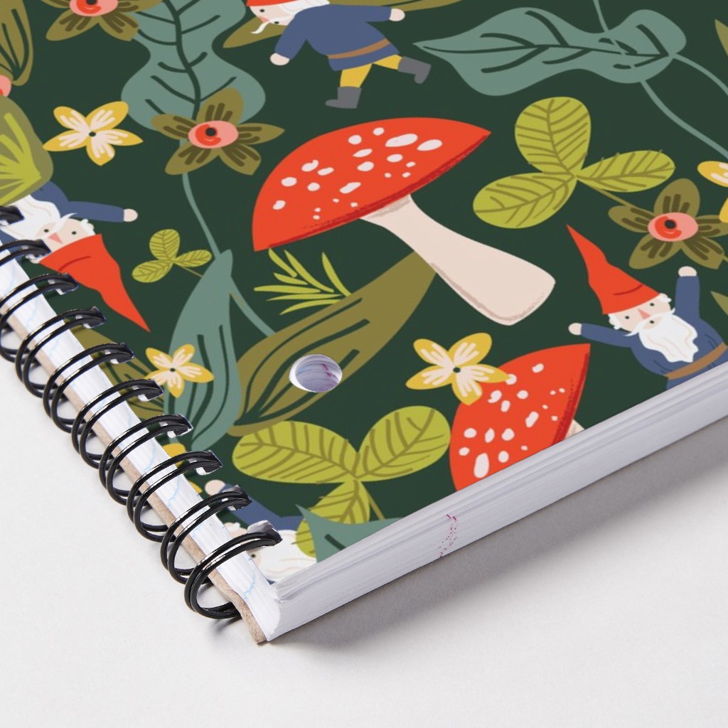 Woodland Gnomes - Green Notebook | Shutterfly