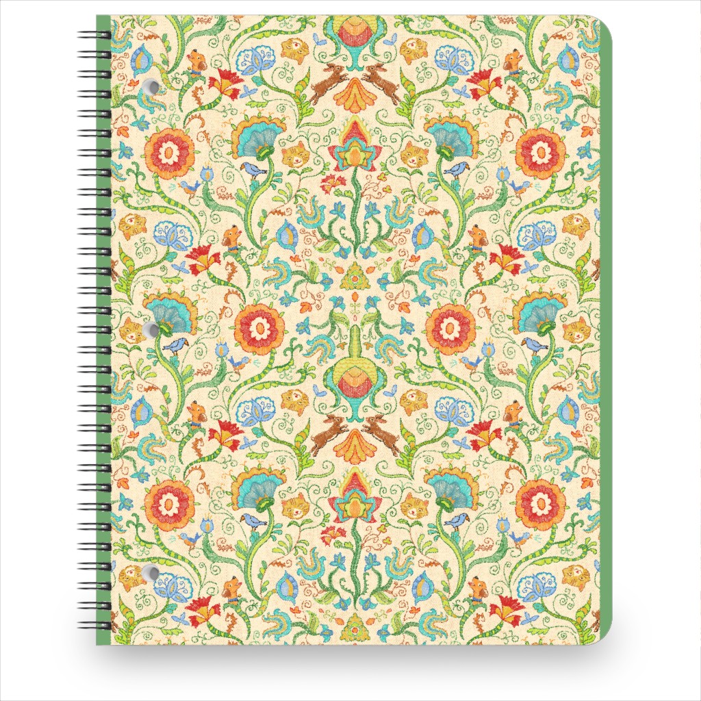 Birds, Cats, Dogs & Florals Fantasy - Multi Notebook | Shutterfly