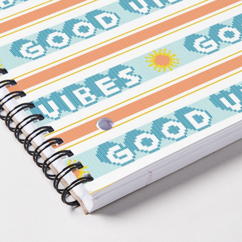 Good Vibes Vintage Typography Notebook | Shutterfly