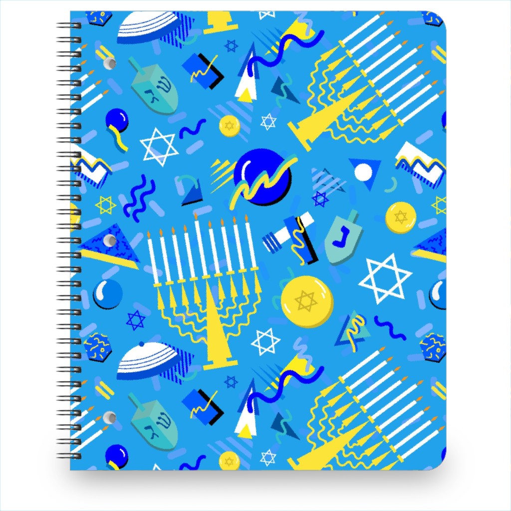 80s Hanukkah Celebration - Blue Notebook | Shutterfly