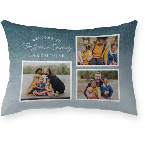Welcome To The Lake Outdoor Pillow by Shutterfly | Shutterfly