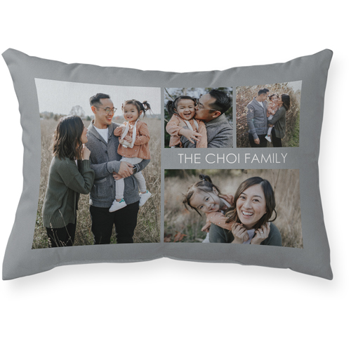 Gallery of Four Text Outdoor Pillow by Shutterfly | Shutterfly