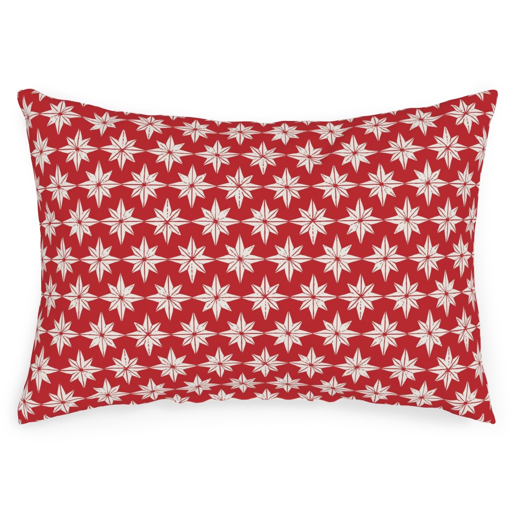 Christmas Star Tiles Outdoor Pillow | Shutterfly