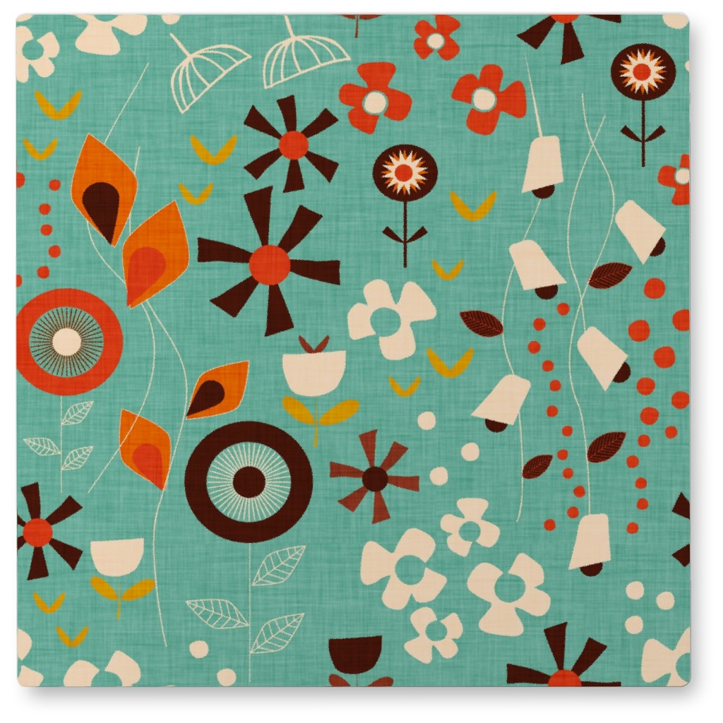 Retro Meadow Photo Tile | Shutterfly