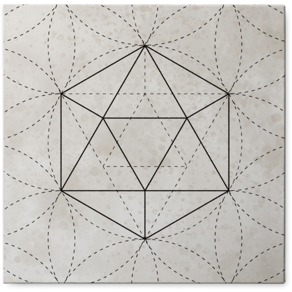 Sacred Geometry - Neutral Photo Tile | Shutterfly