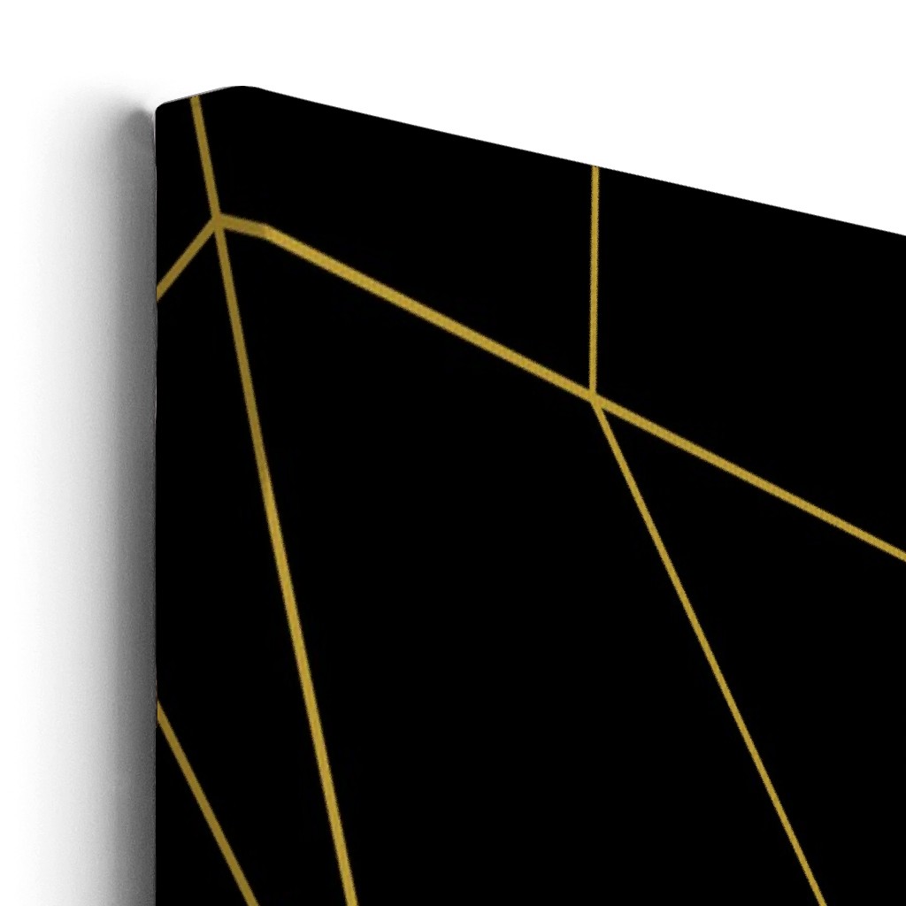 Gold Abstract Lines Photo Tile | Shutterfly