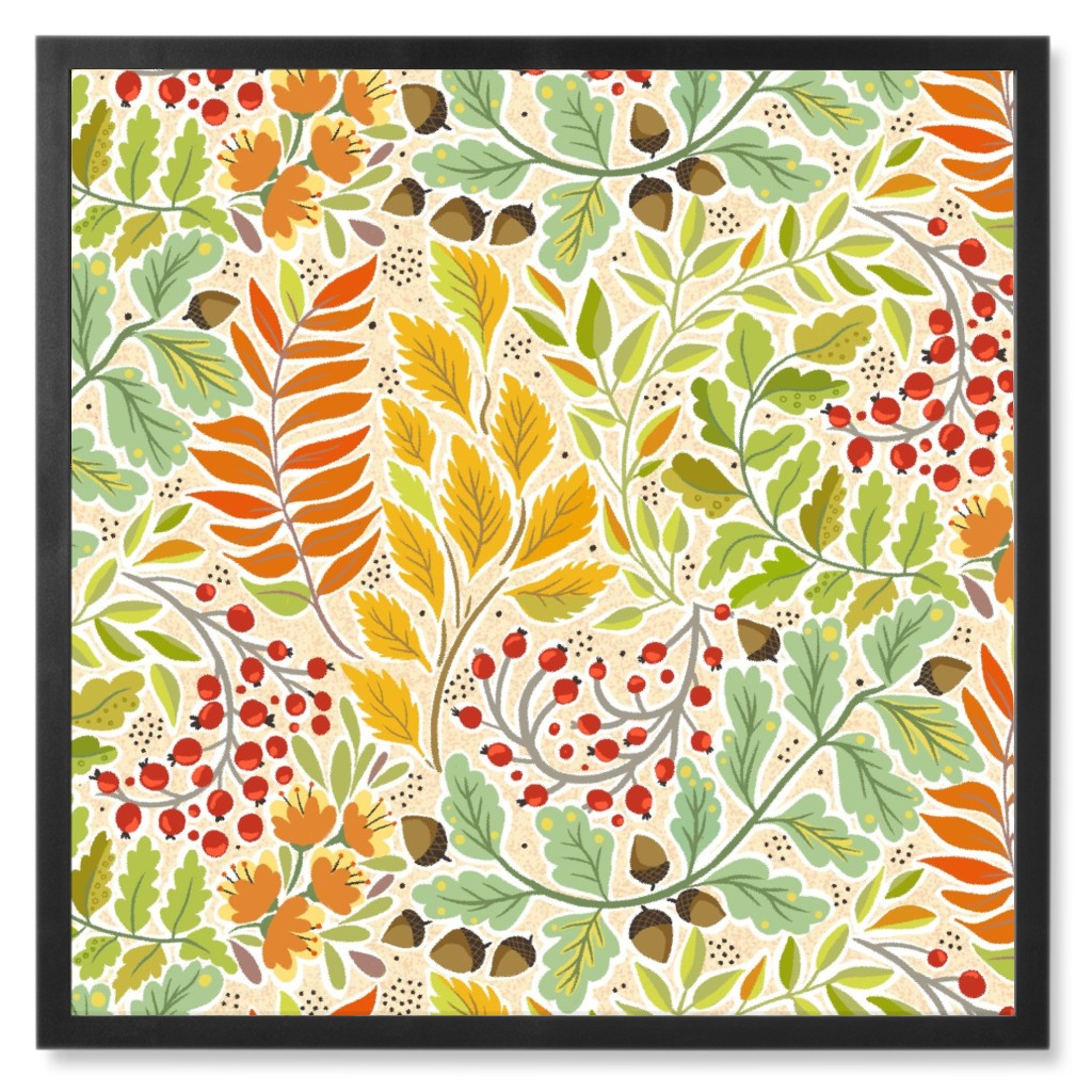 Fall Botanical Leaves - Multi Photo Tile | Shutterfly