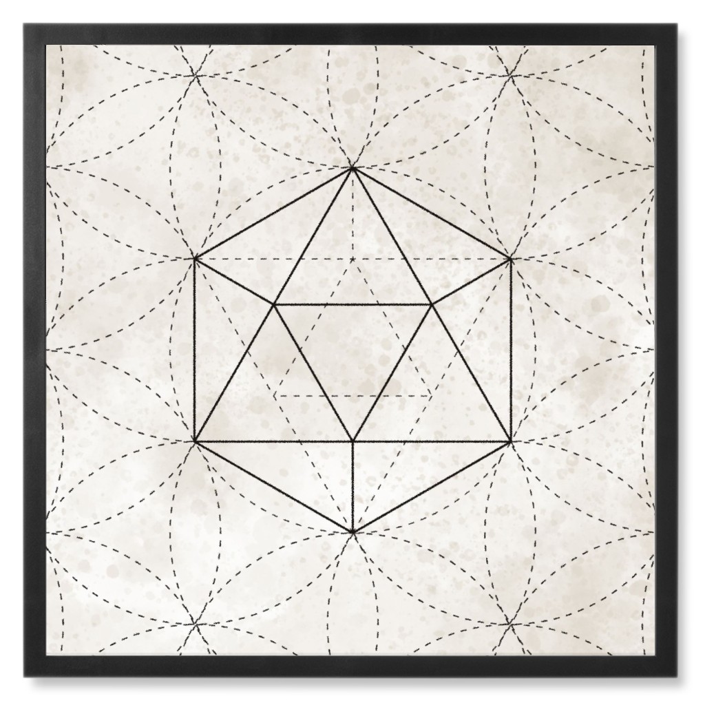 Sacred Geometry - Neutral Photo Tile | Shutterfly