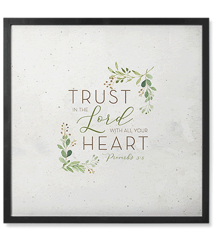 Trust In The Lord Photo Tile by Shutterfly | Shutterfly