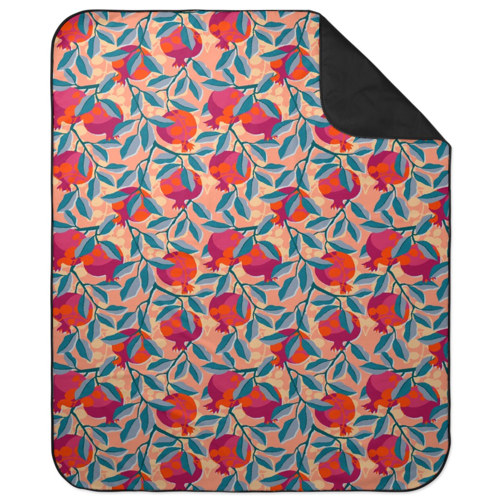 Retro Pomegranate - Multi Picnic Blanket | Shutterfly