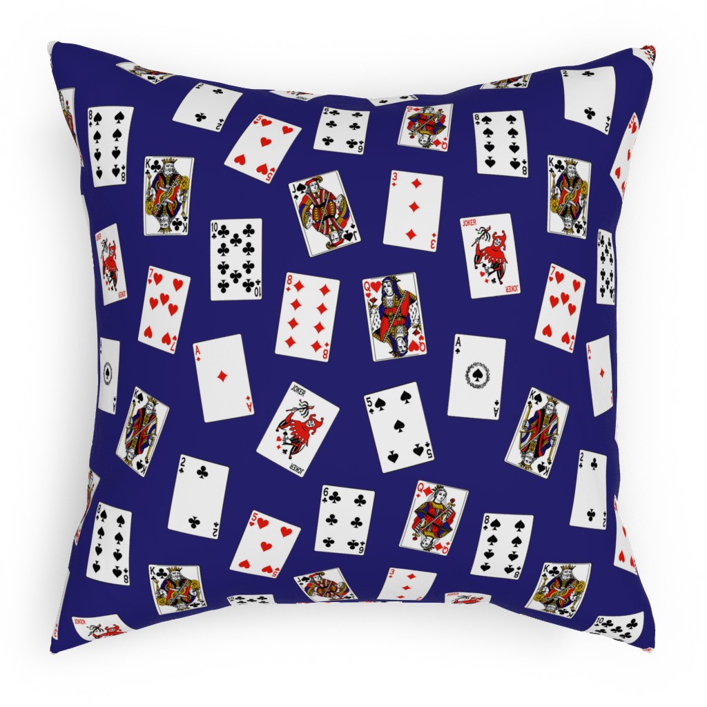 Scattered Playing Cards Pillow | Shutterfly