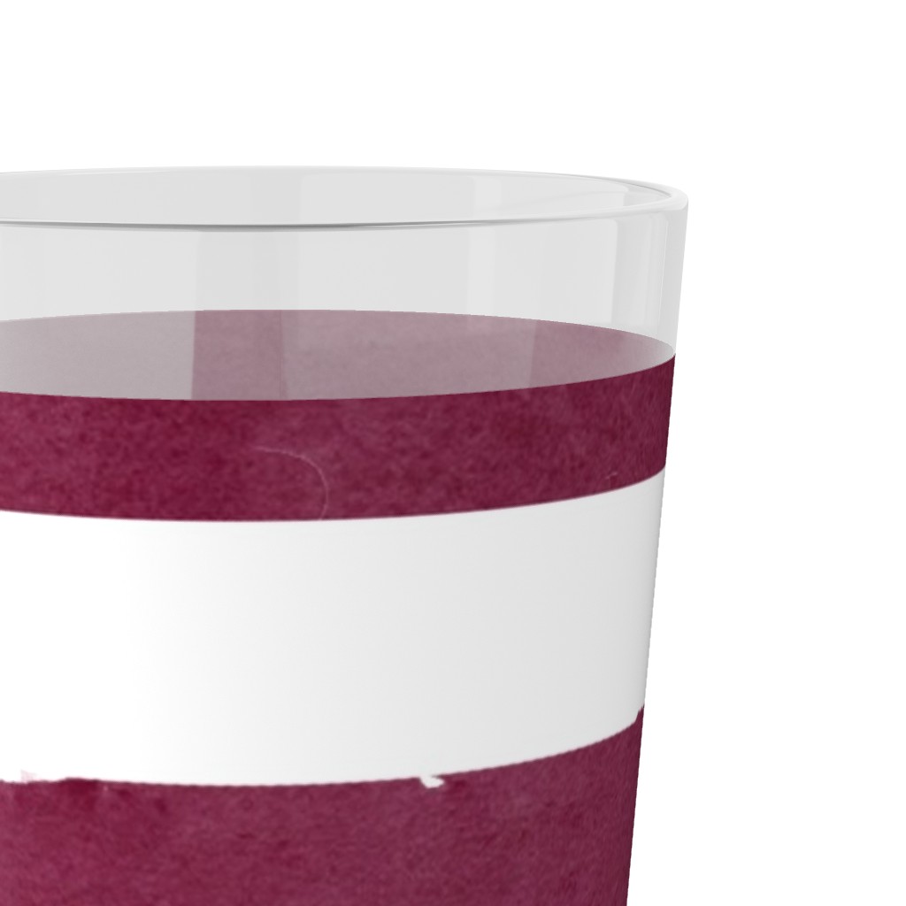 Stripe - Maroon Outdoor Pint Glass | Shutterfly