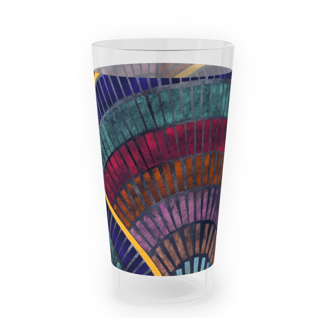 Moody Art Deco Tile - Dark Outdoor Pint Glass | Shutterfly