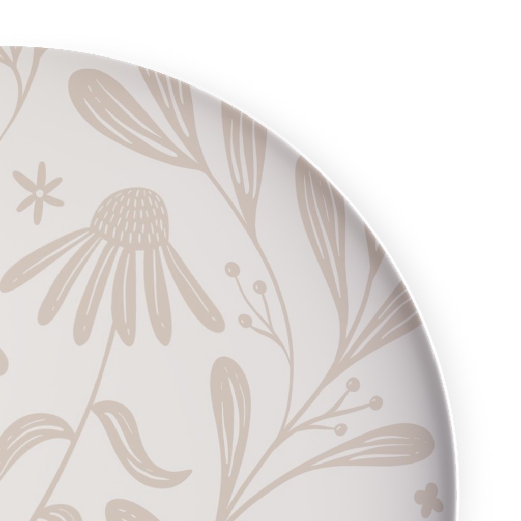 Wildflowers - Tan and Cream Plates | Shutterfly