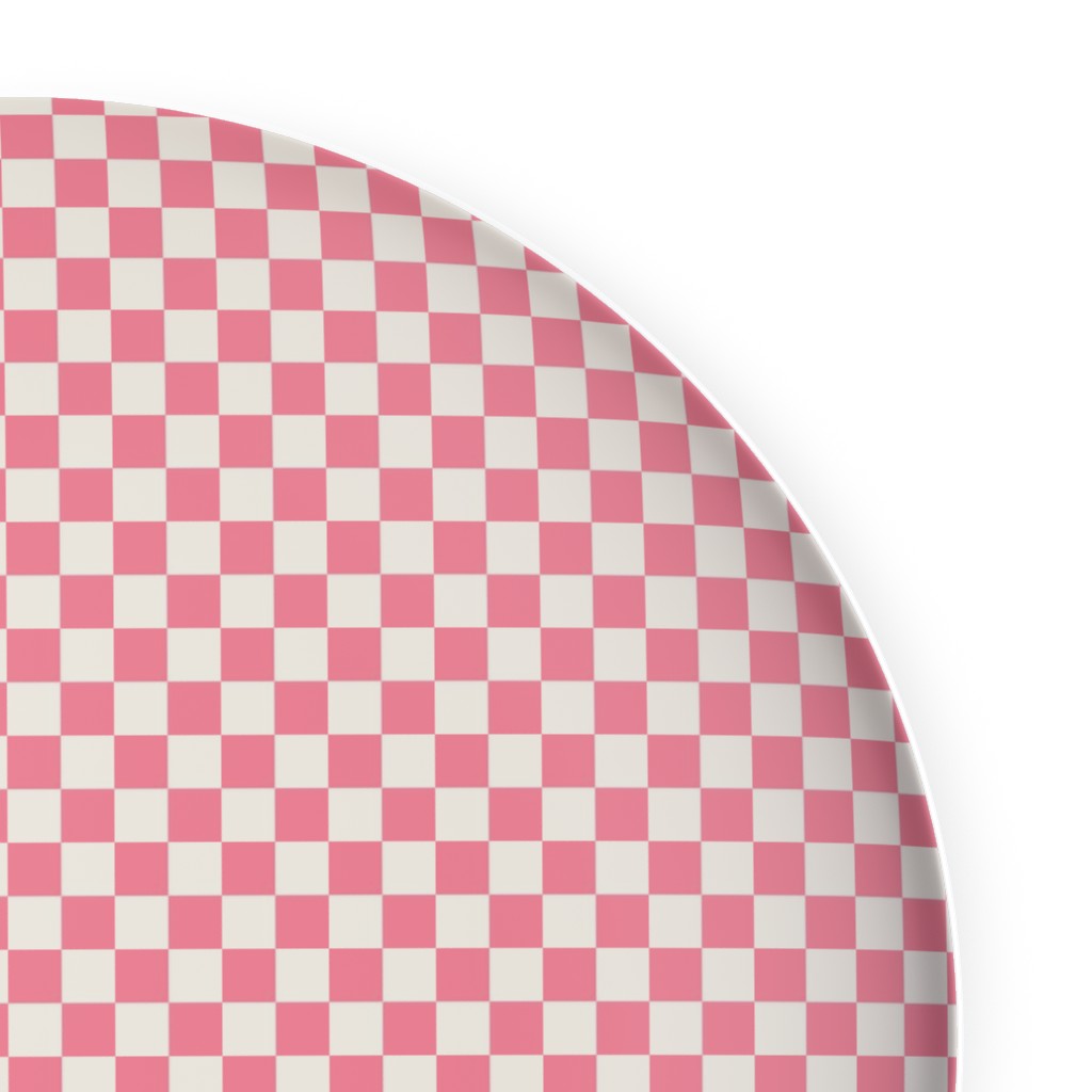 Checkered - Pink Plates | Shutterfly