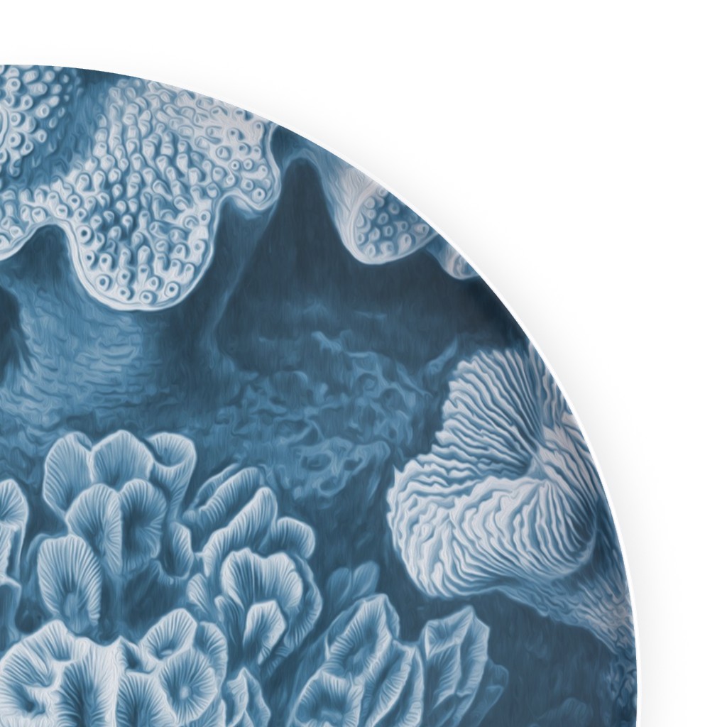 Coral All Over in Sea Blue Plates | Shutterfly