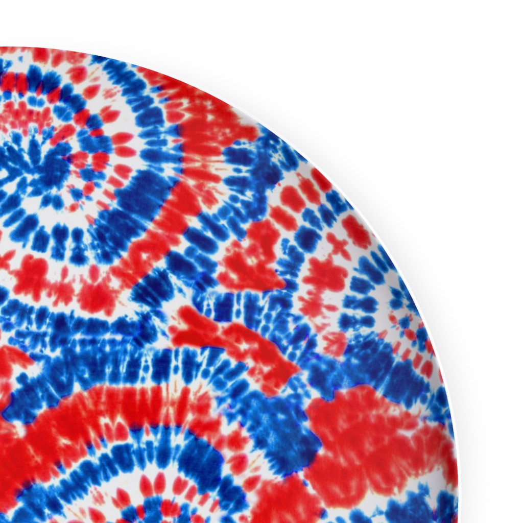 Tie Dye - Red White and Blue Plates | Shutterfly