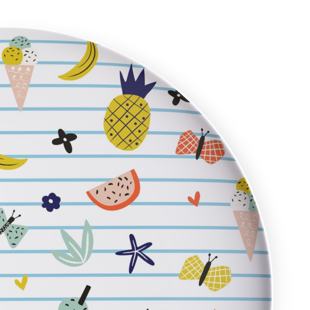 Summer Loving Stripe - Multi Plates | Shutterfly