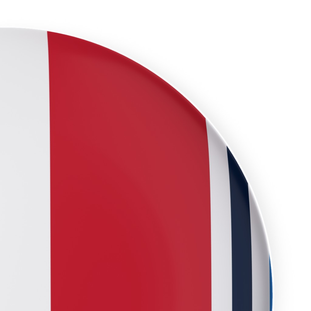 Vertical Stripes - Red White and Blue Plates | Shutterfly