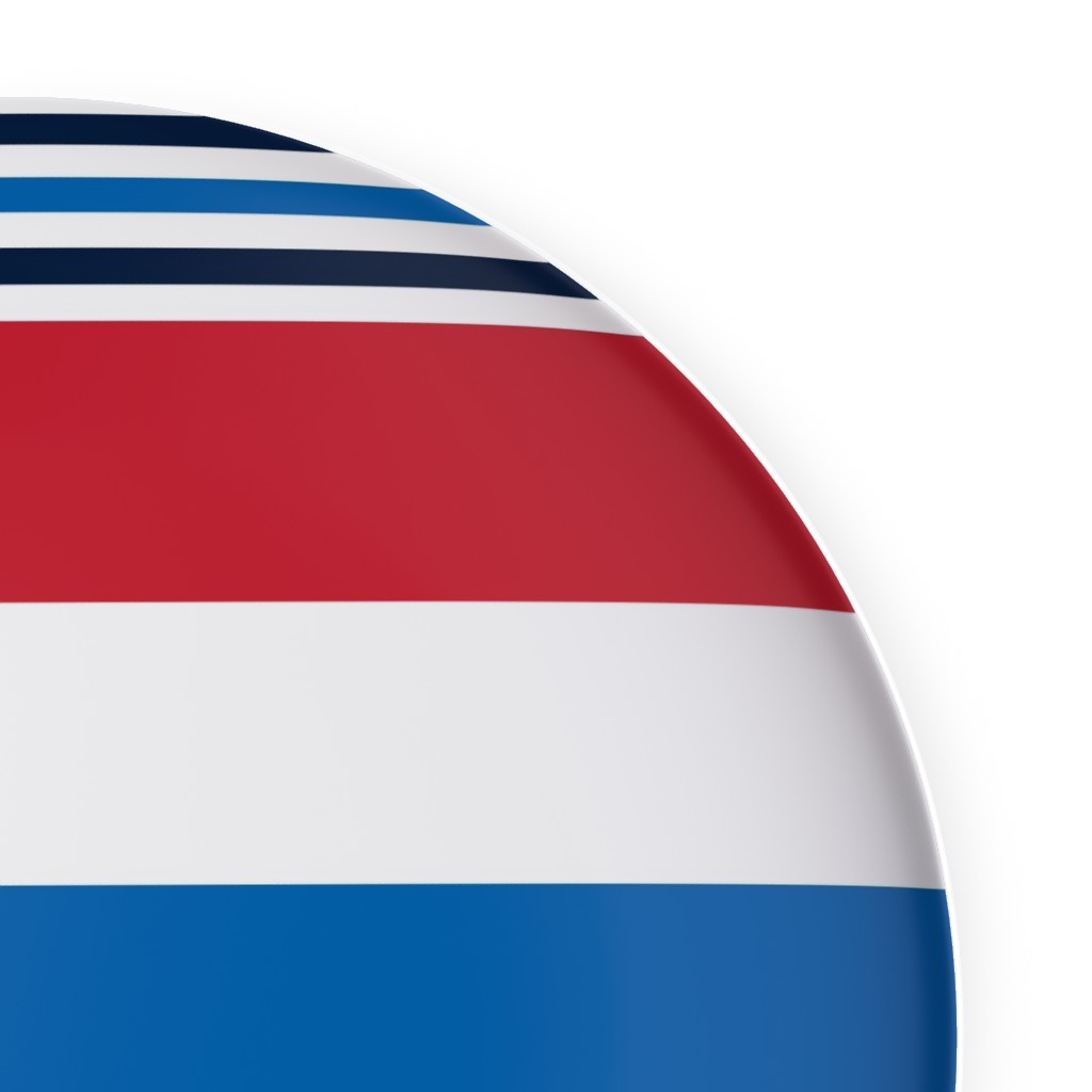 Horizontal Stripes - Red White and Blue Plates | Shutterfly
