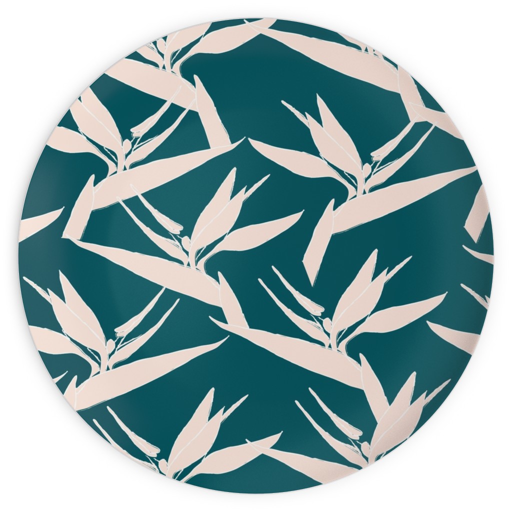 Freehand Birds of Paradies - Forest and Peach Plates | Shutterfly