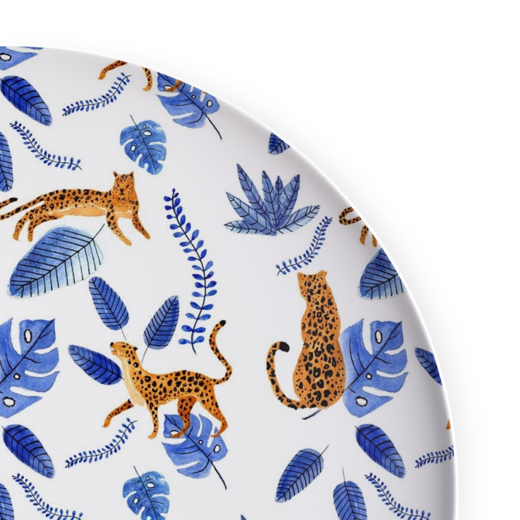 Leopard Tropical Exotic - Blue Plates | Shutterfly