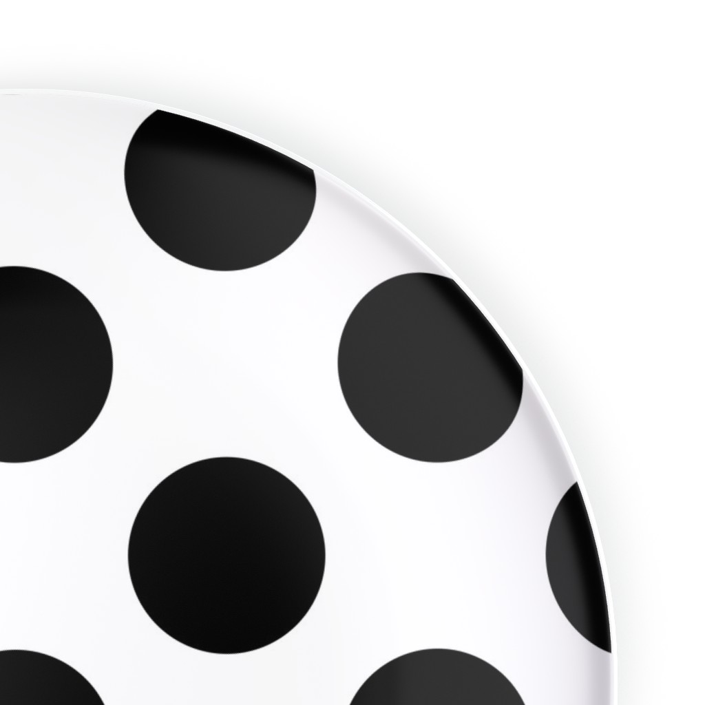 Polka Dot - Black and White Salad Plate | Shutterfly