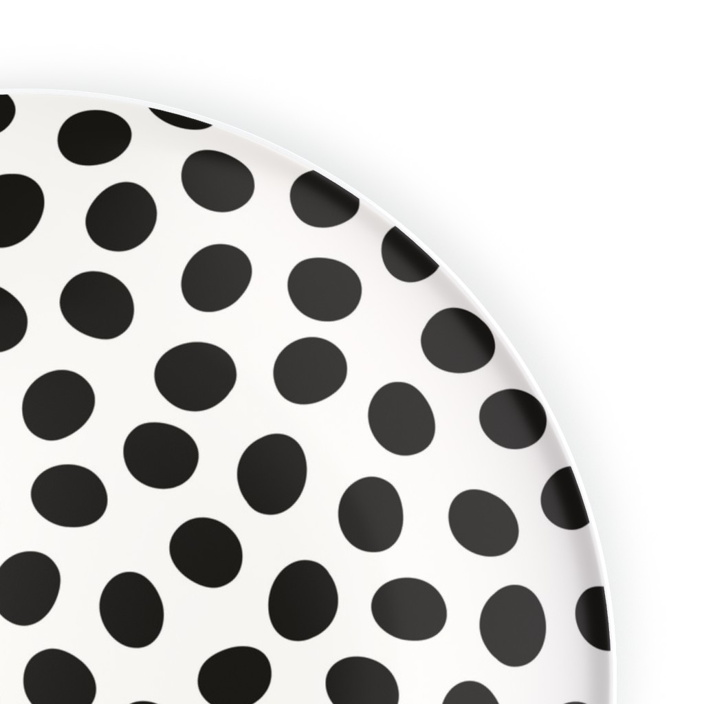 Dots - Black and White Salad Plate | Shutterfly