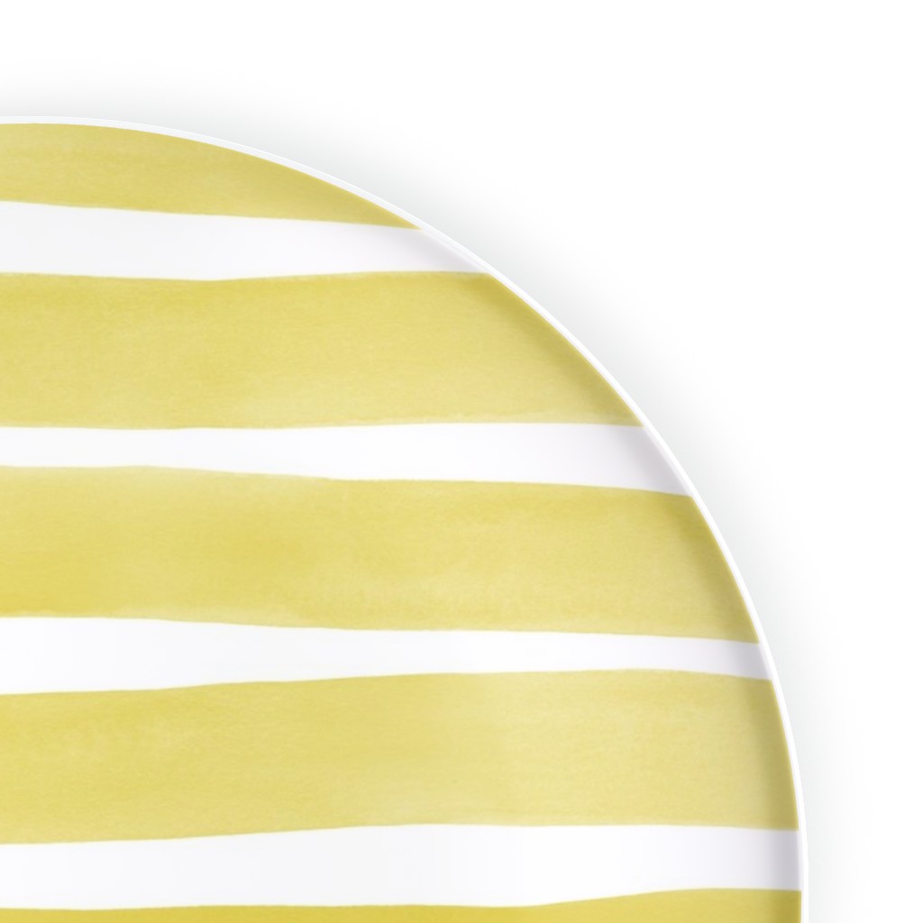 Imperfect Watercolor Stripes Salad Plate | Shutterfly