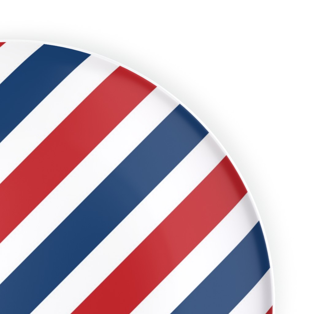 American Stripes Diagonal - Multi Salad Plate | Shutterfly
