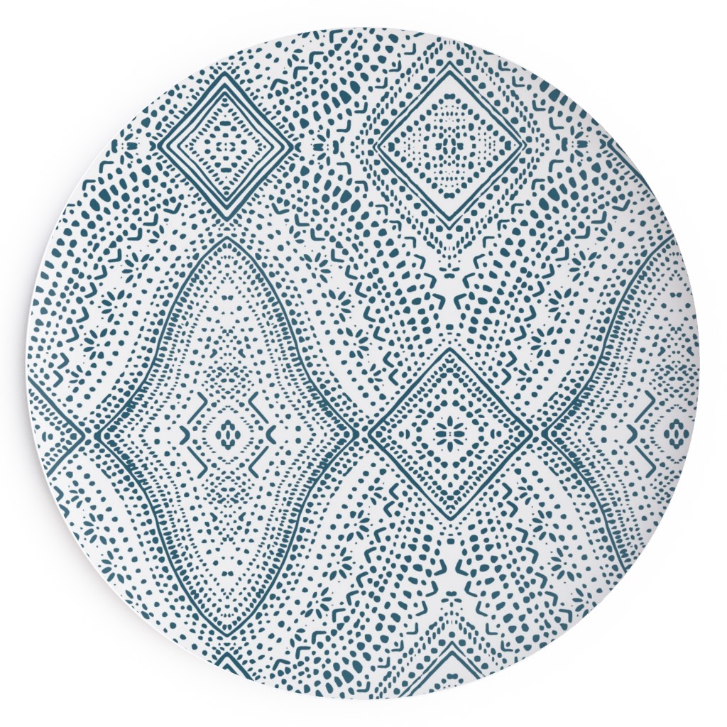 Tribal Dot - Navy Salad Plate | Shutterfly