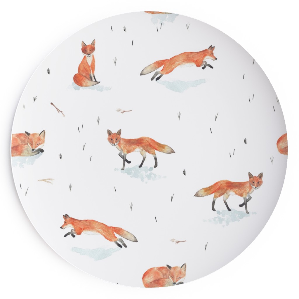 Winter Fox Salad Plate | Shutterfly