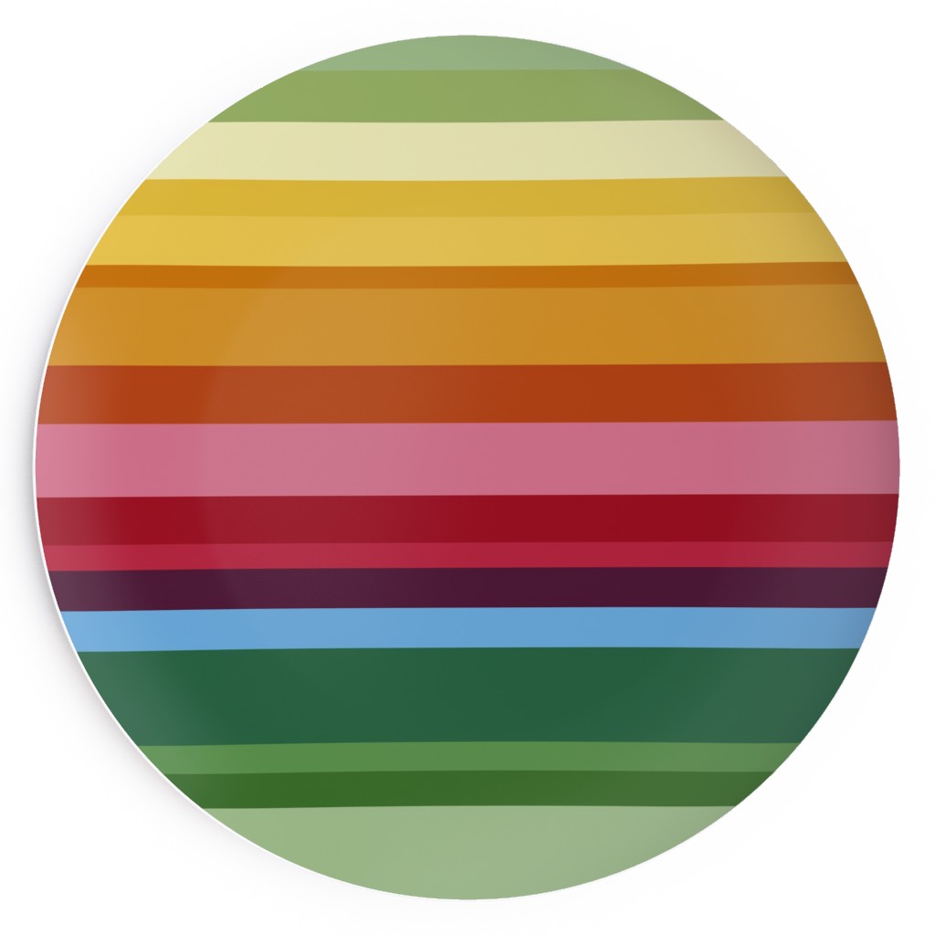 Rainbow Stripe Salad Plate | Shutterfly